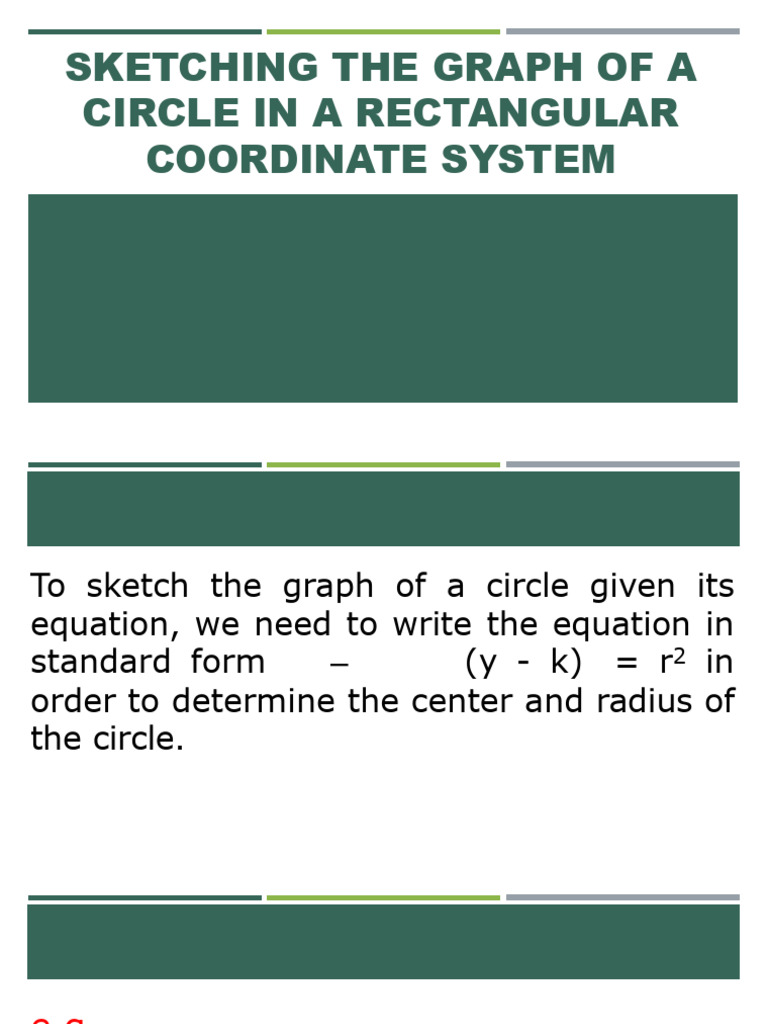 Sketching-the-Graph-of-a-Circle-in-a-Rectangular-Coordinate-System | PDF