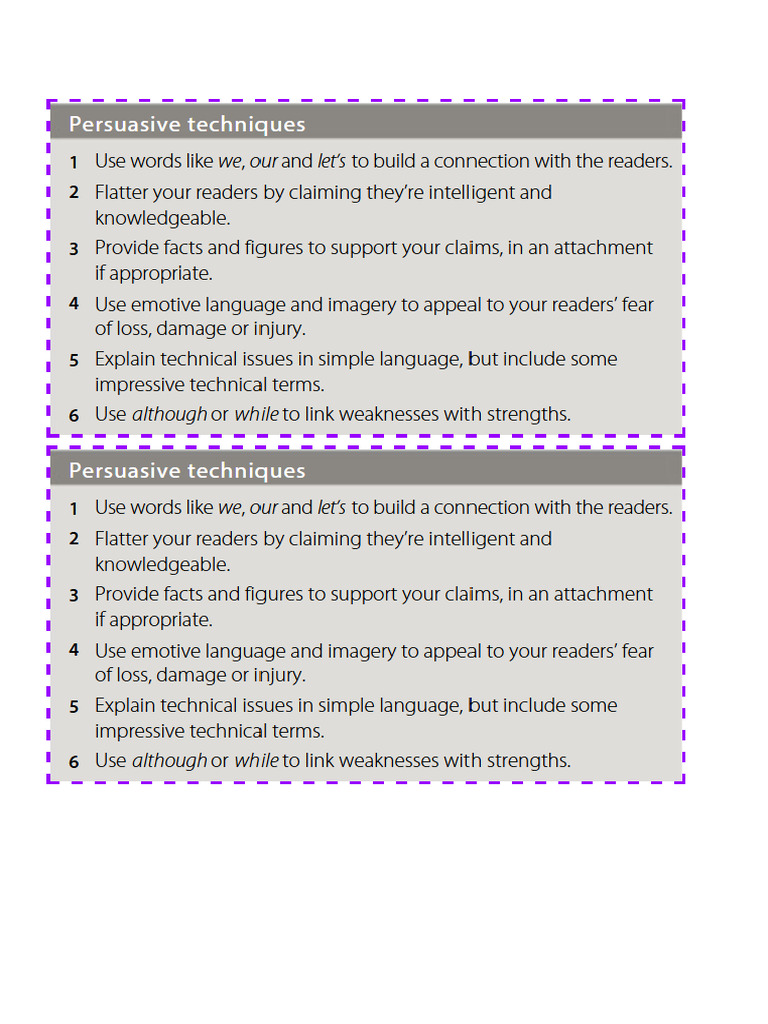 Persuasive Techniques | PDF