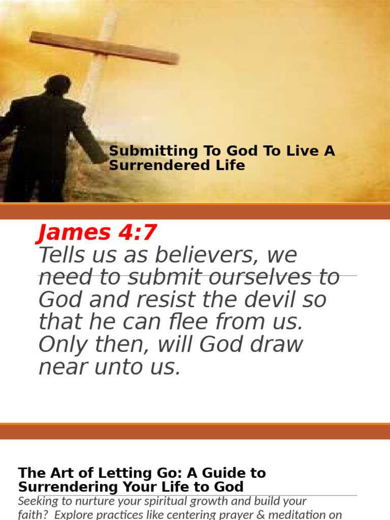 Surrendering to God: A Spiritual Guide | PDF | Prayer | David