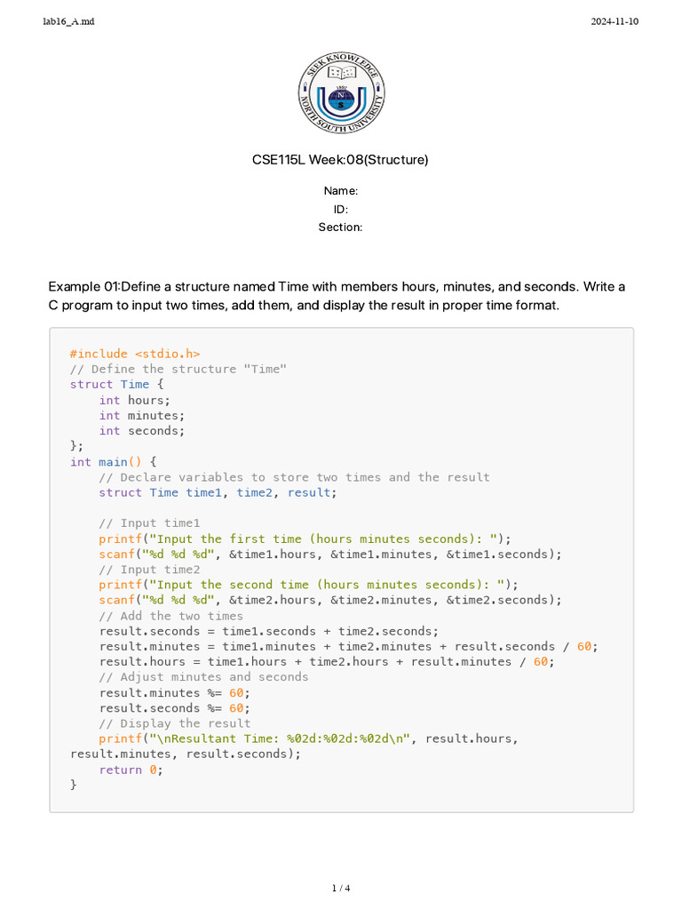 lab16_A | PDF | Computer Libraries | Software Development