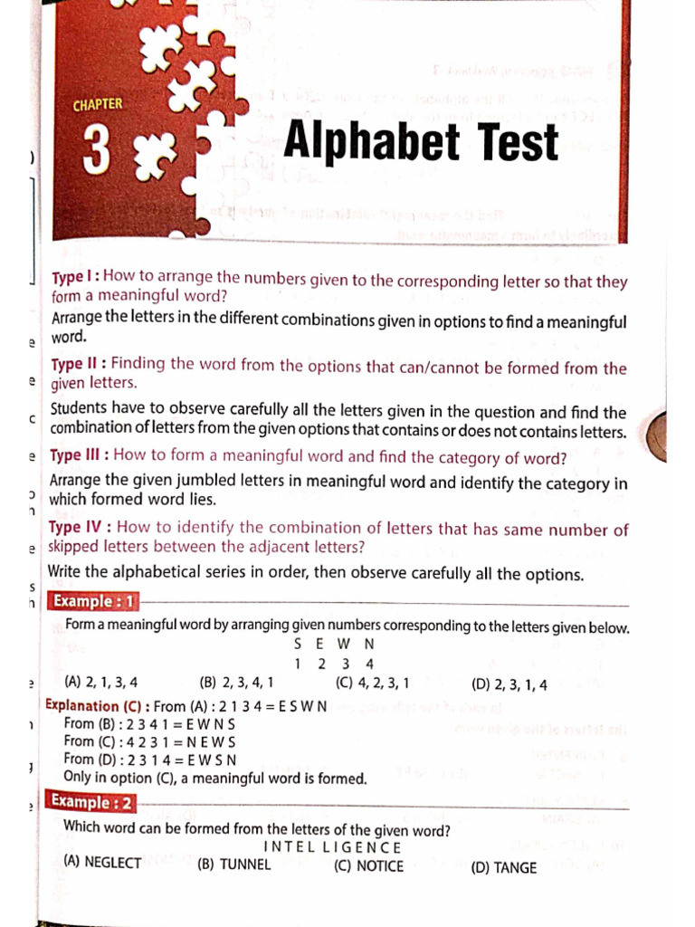4. Alphabet Tests | PDF