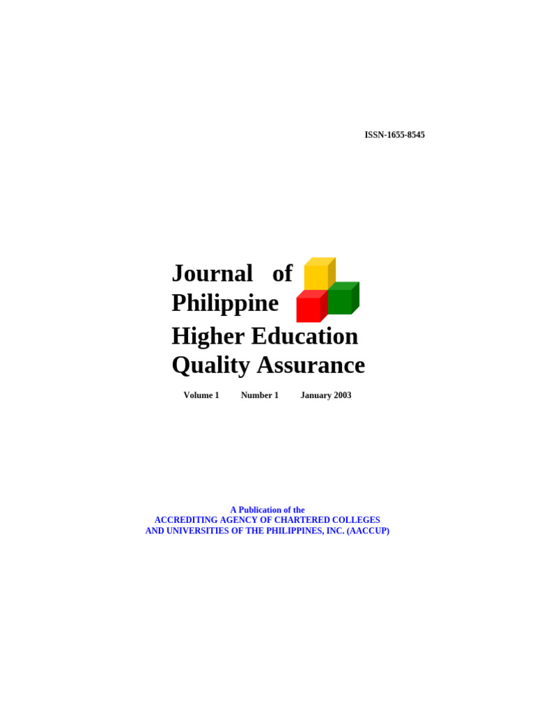 Philippine Higher Education Quality Assurance | PDF | Institution ...