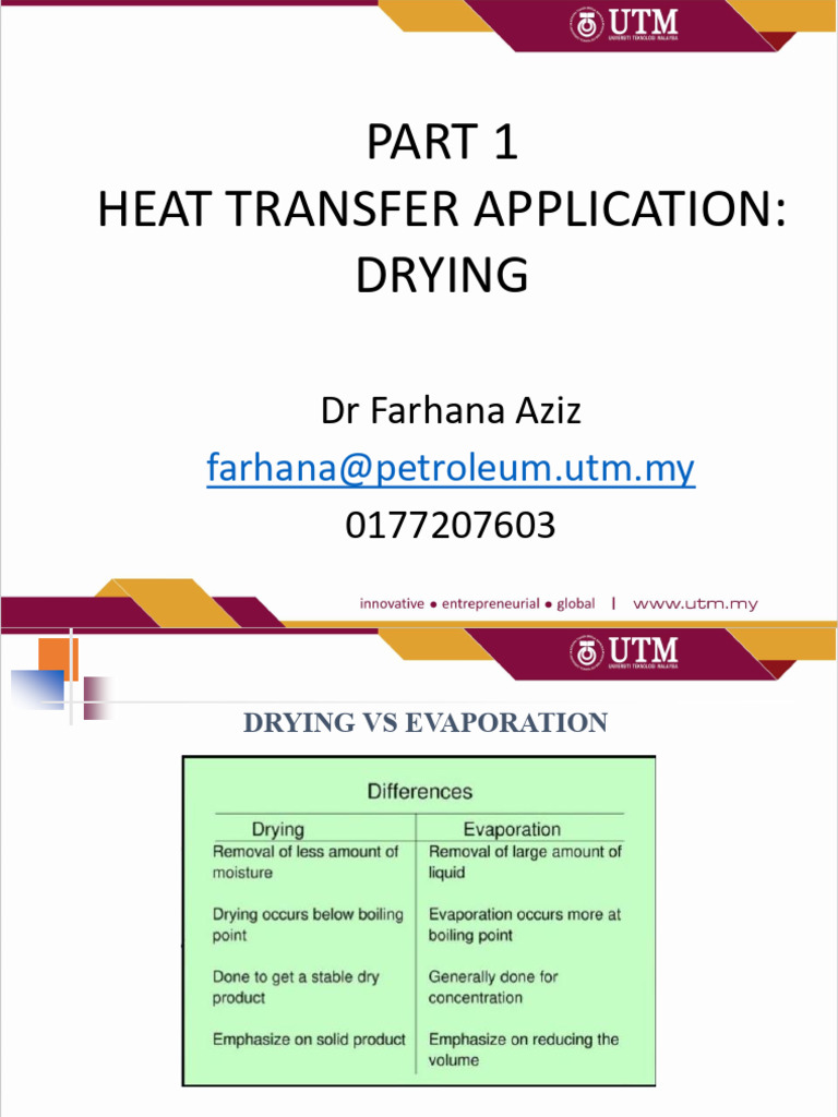 1-Chapter Heat Transfer Drying - 231011 - 153823 | PDF | Humidity | Water Vapor