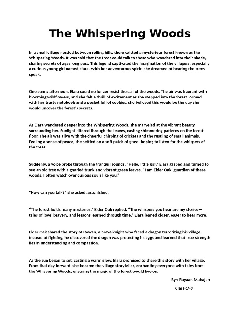 The Whispering Woods | PDF