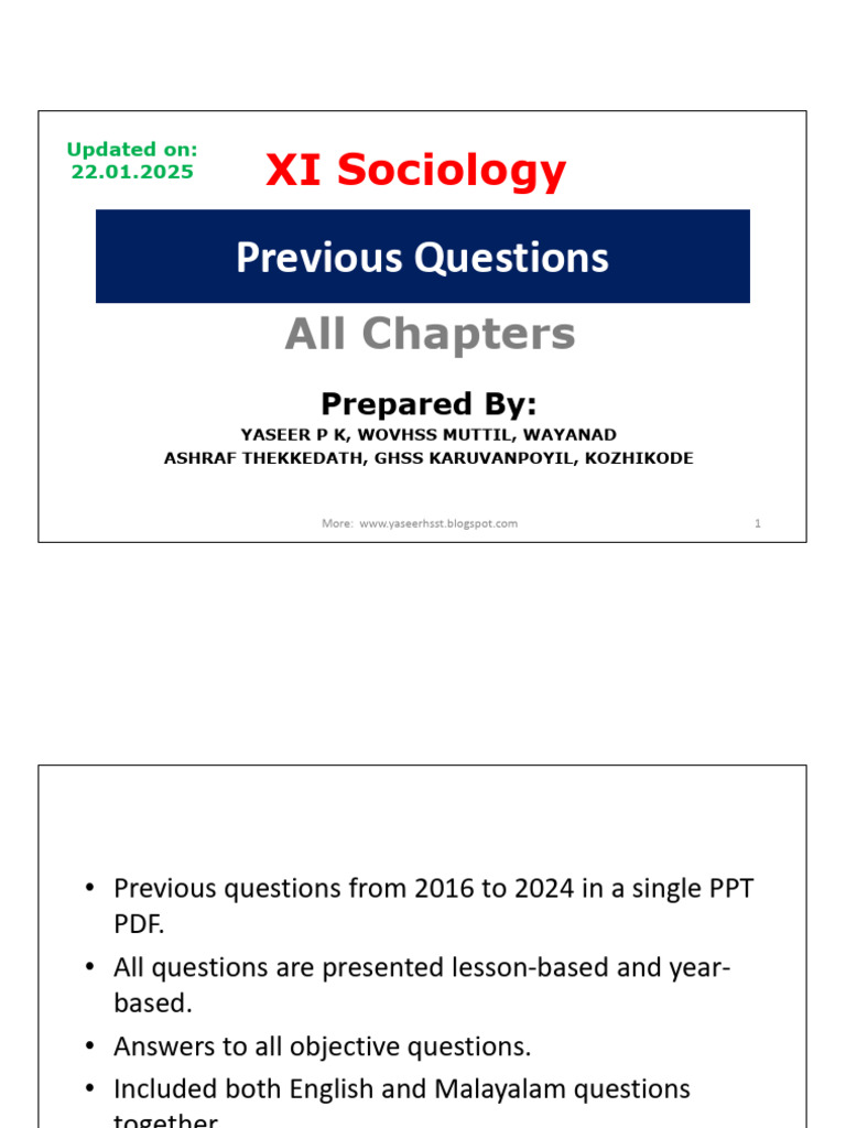 Previous Qns. ALL XI 2025 | PDF | Psychology | Behavioural Sciences