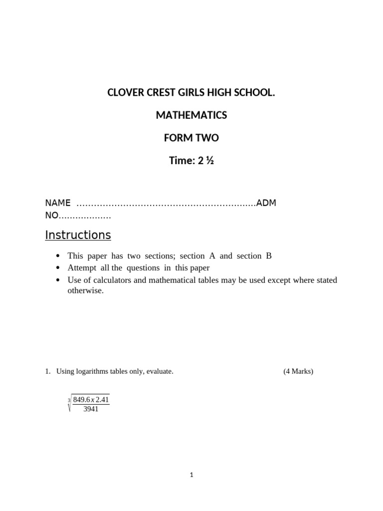 MATH F2 | PDF | Mathematics