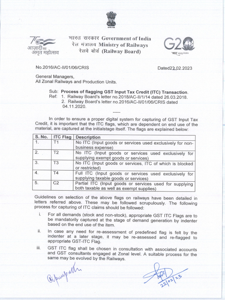 Flagging GST Input Tax Credit Transaction - Letter - 22022023 | PDF