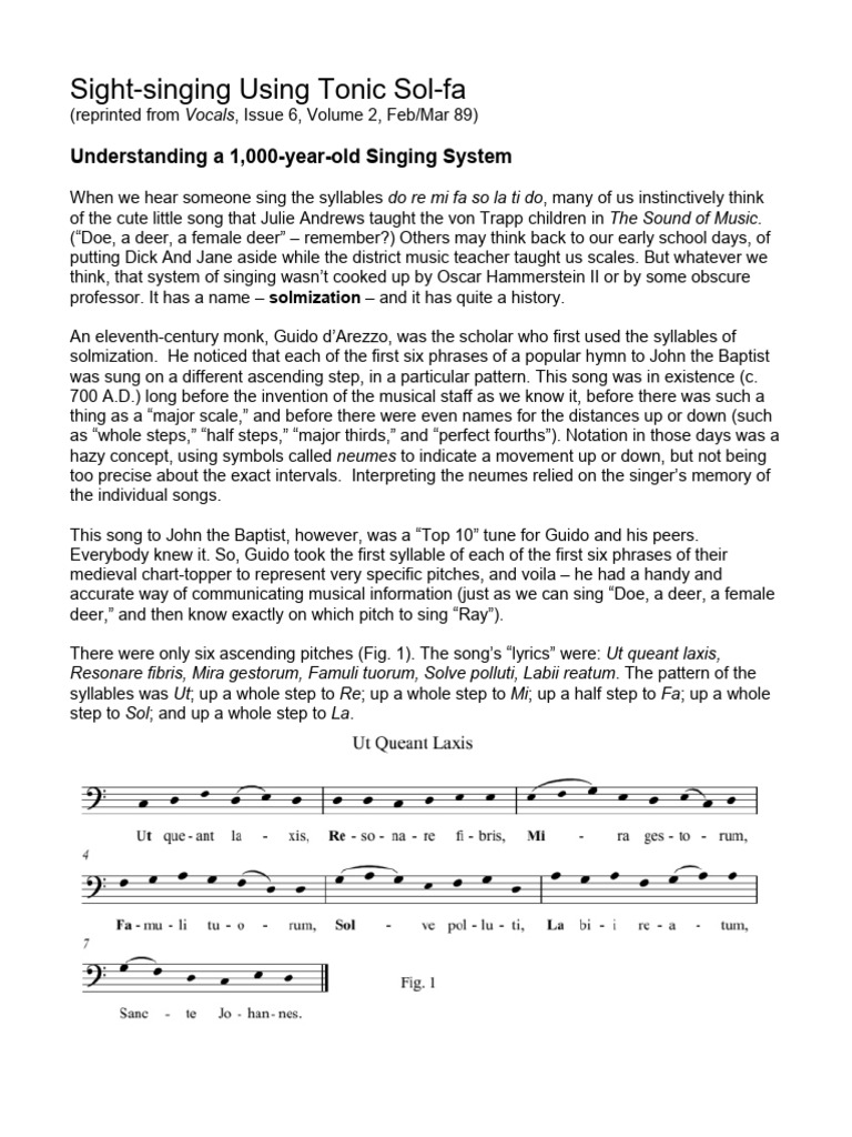 Tonic Sol-fa: A Historical Overview | PDF | Scale (Music) | Musicology