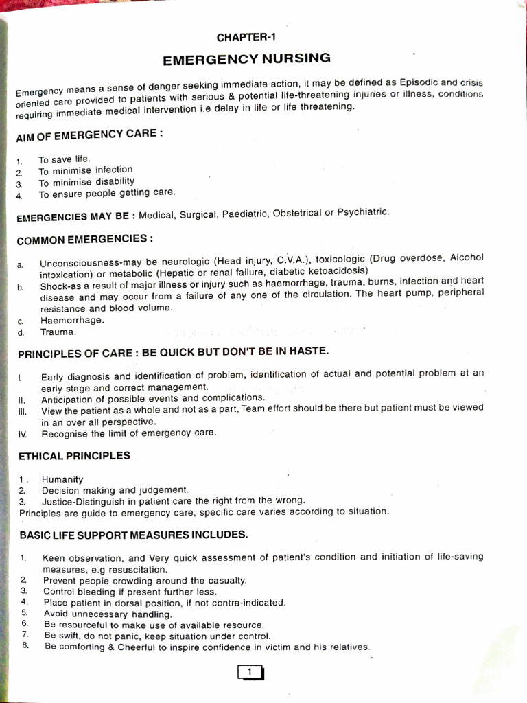 Emergency Nursing | PDF | Emergency Department | Emergency