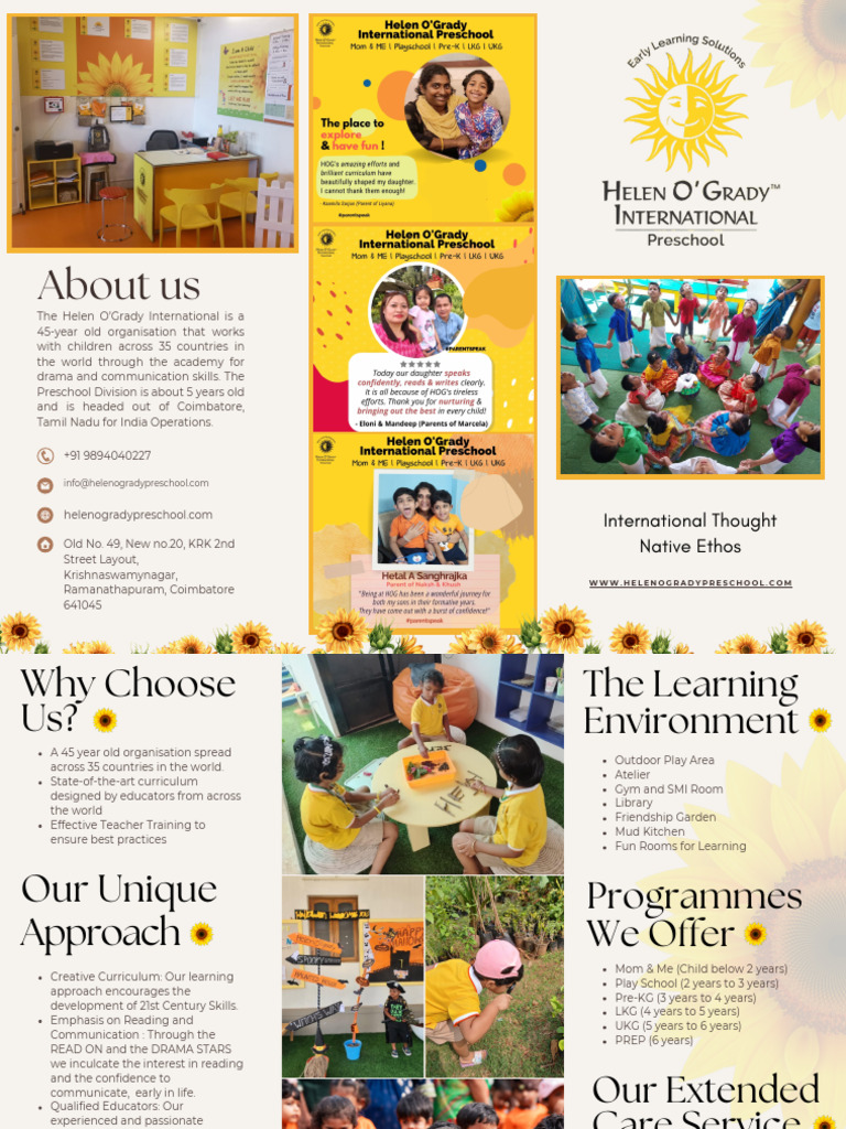 Preschool Brochure | PDF | Preschool | Youth