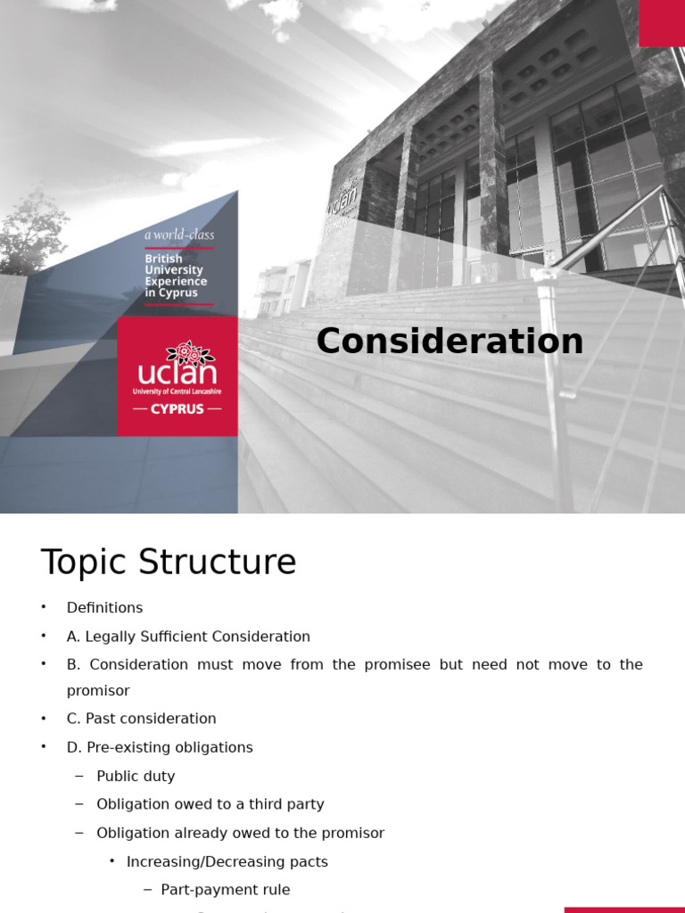 LW1221 Consideration - Tagged | PDF | Consideration | Estoppel