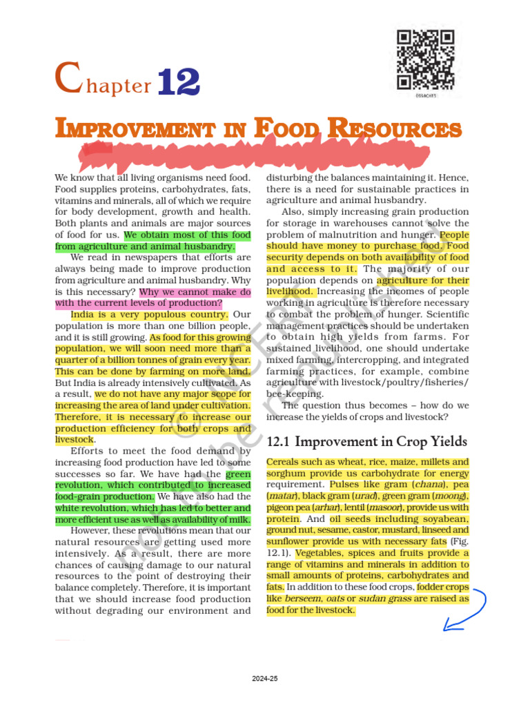 Enhancing Food Resources Sustainably | PDF | Agriculture | Fertilizer
