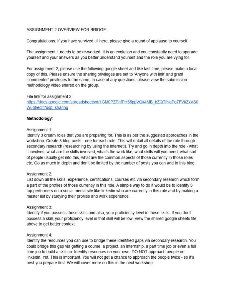 Assignment 2 Submissions | PDF