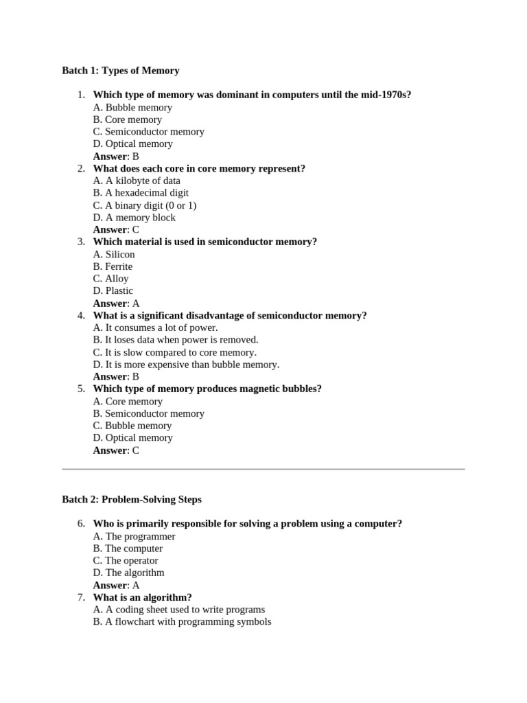 ENG101 Final PReparation File | PDF | Computer Program | Programming