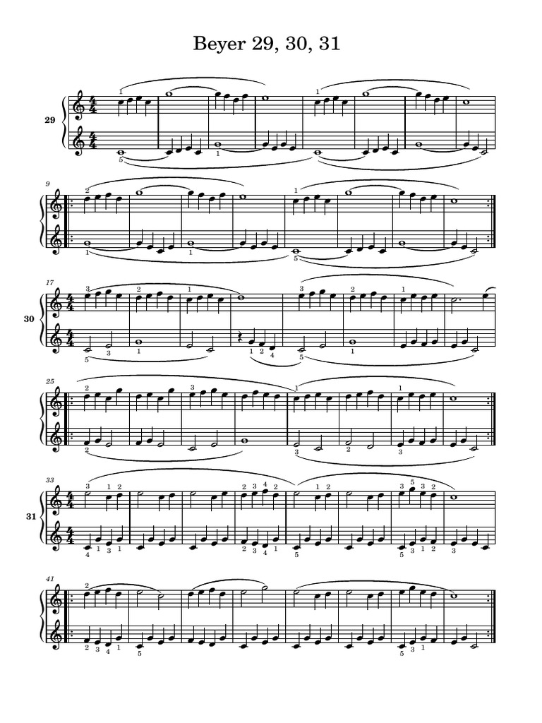 Beyer 29, 30, 31 | PDF