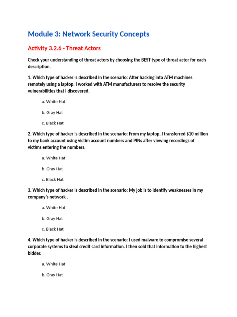 Understanding Threat Actors in Cybersecurity | PDF