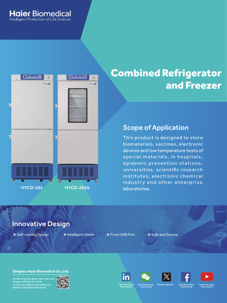 Combined Refrigerator and Freezer HYCD-282A 2024.11.25 | PDF ...
