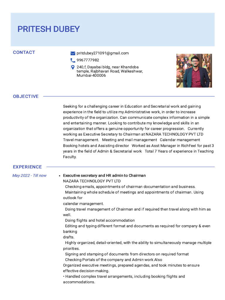 Executive Secretary & Admin Professional | PDF | Teachers | Secretary