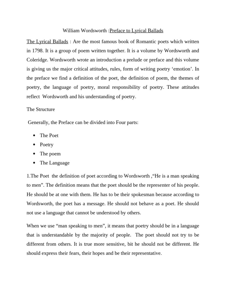 William Wordsworth | PDF | William Wordsworth | Poetry