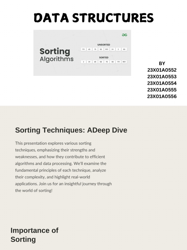 Sorting Techniques a Deep Dive.pptx 20241208 202926 0000 | PDF