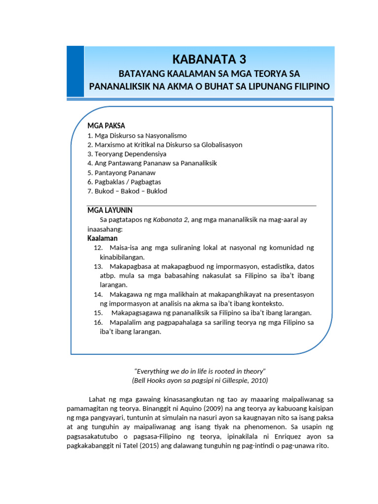 Aralin-3-FilDIS | PDF