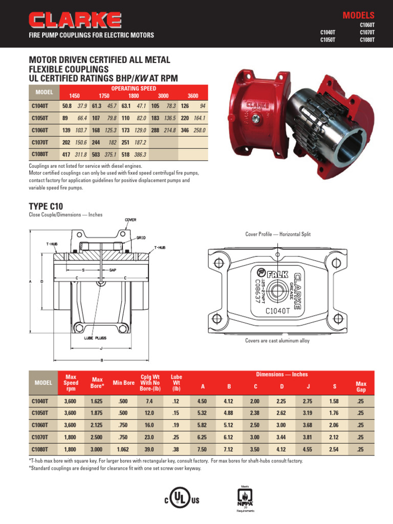 Fire Pump Couplings Guide | PDF | Pump | Electric Motor