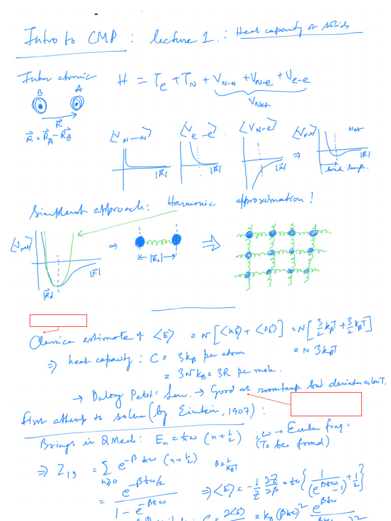 Heat Capacity Einstein Debye | PDF