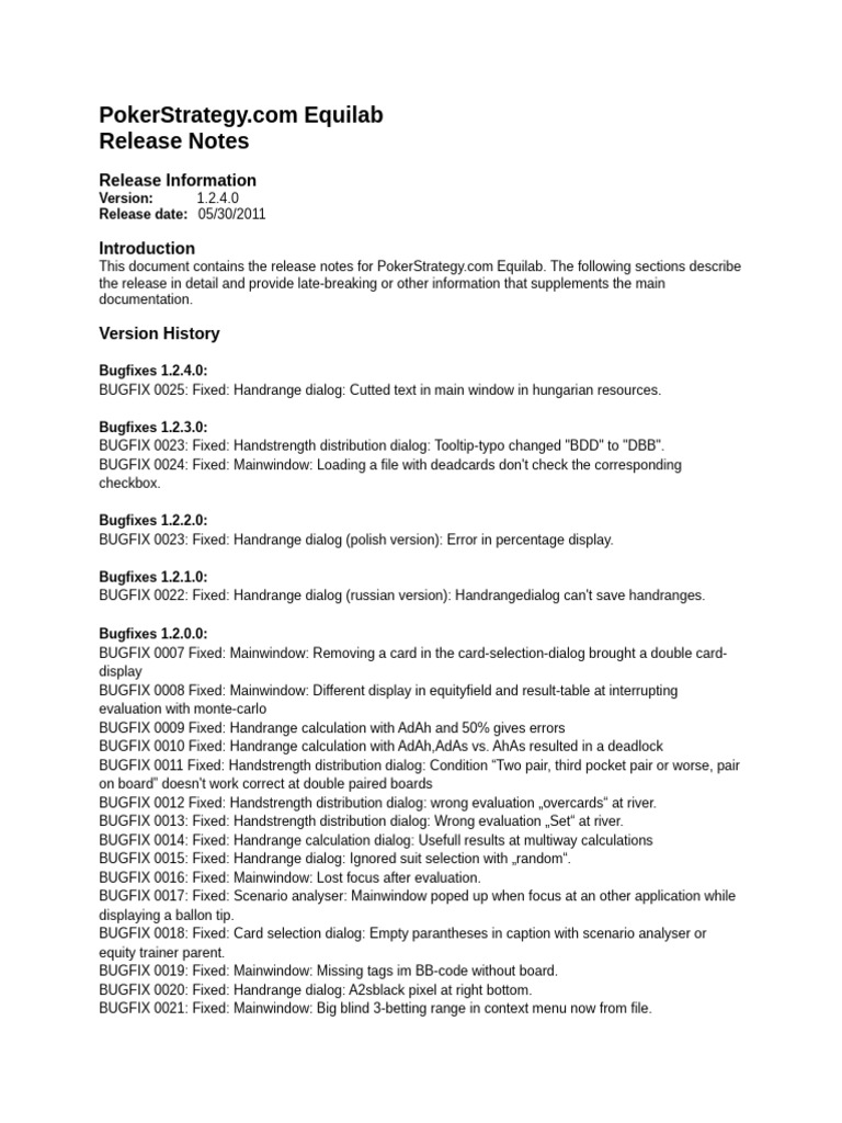 Release Notes | PDF | Software | Computing Platforms