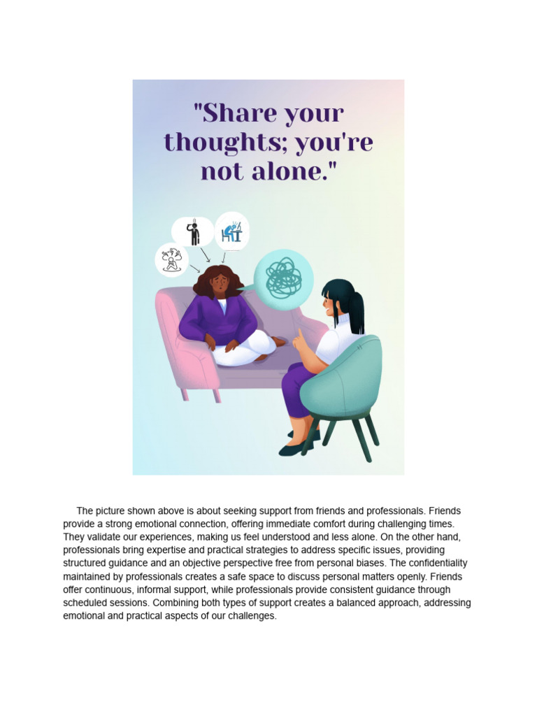 Balancing Friend and Professional Support | PDF