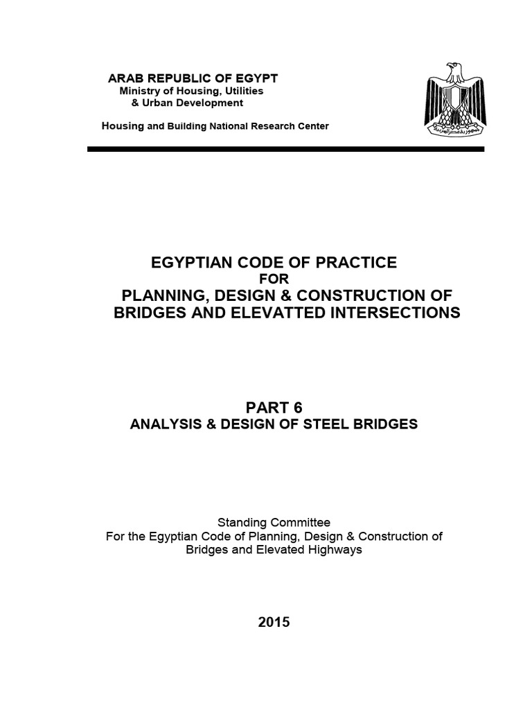 Egyptian Bridge Code p6 15 | PDF | Buckling | Bending