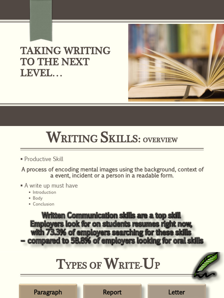 Writing Skills | PDF | Communication | Argument