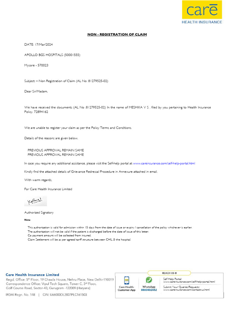 Rejection Letter | PDF