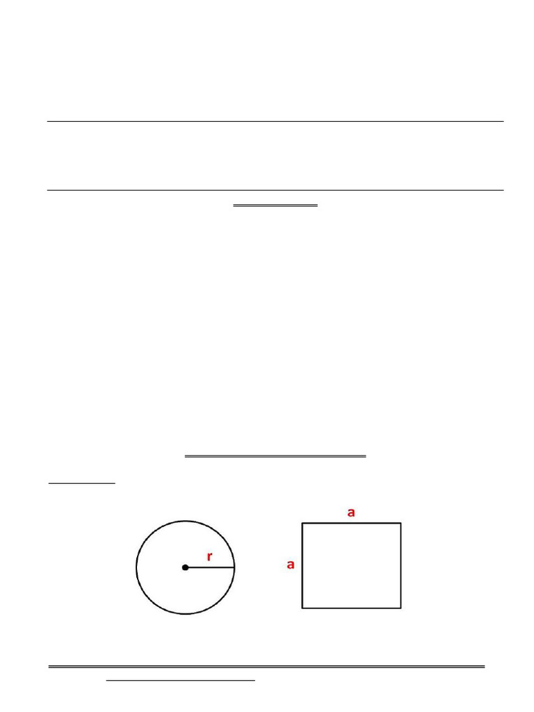 Maths Class VII Practice Test 07 Perimeter and Area Algebraic ...
