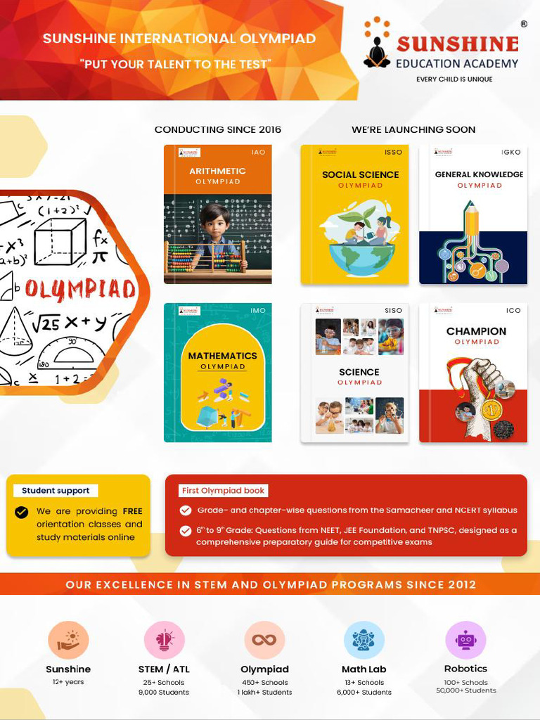 Math Olympiad Registration and Details | PDF