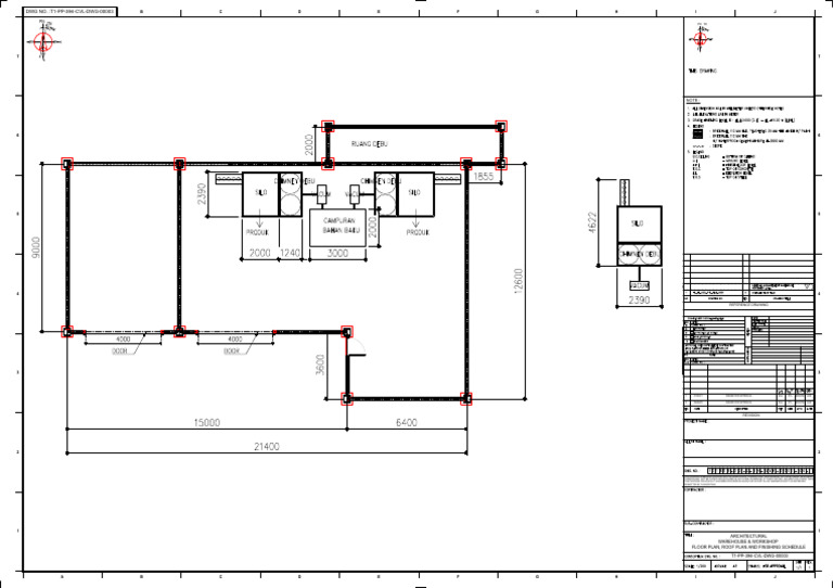 GUDANG LAYOUT | PDF | Technical Drawing