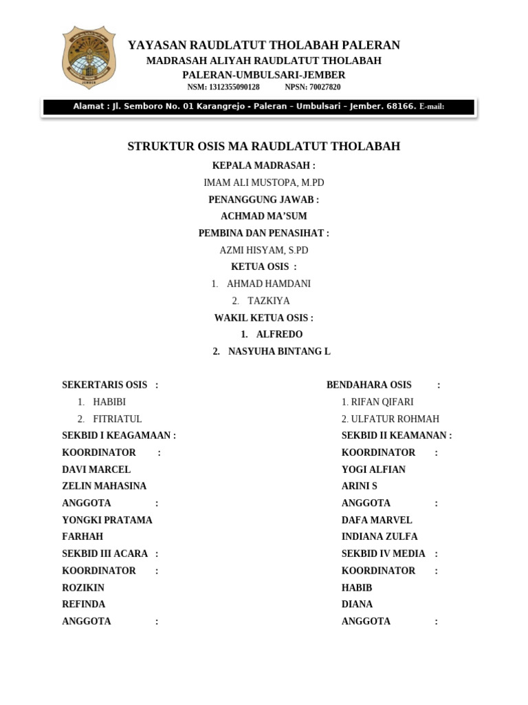 Struktur-Osim martabat | PDF
