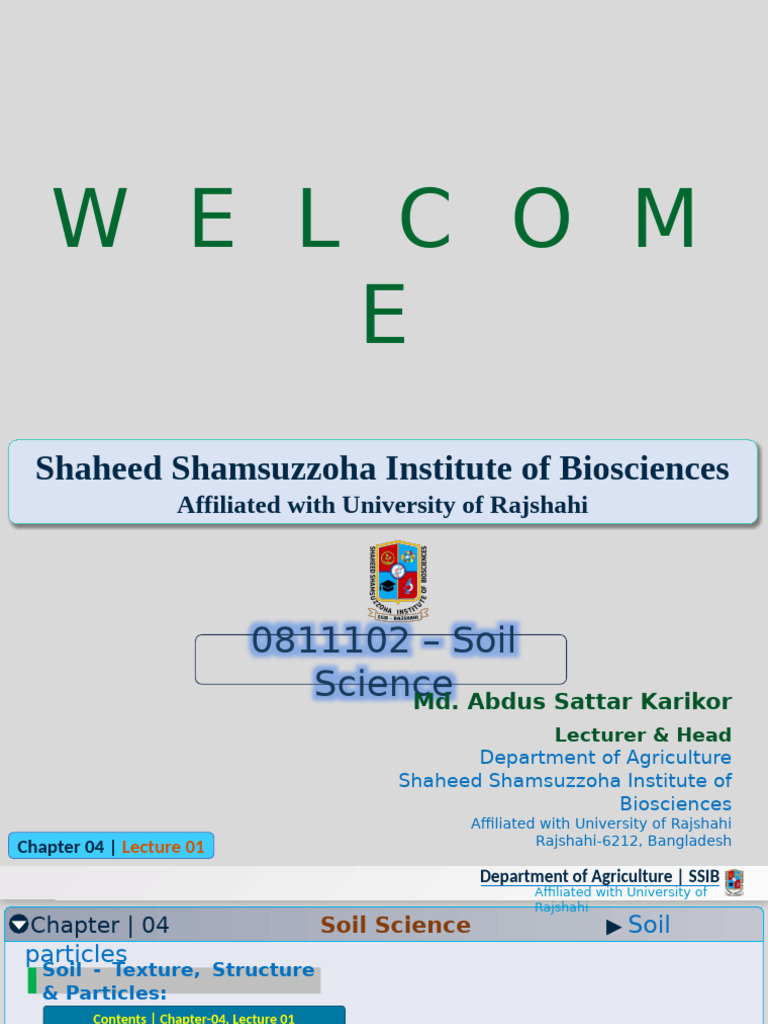 Soil Texture | PDF | Soil | Physical Sciences
