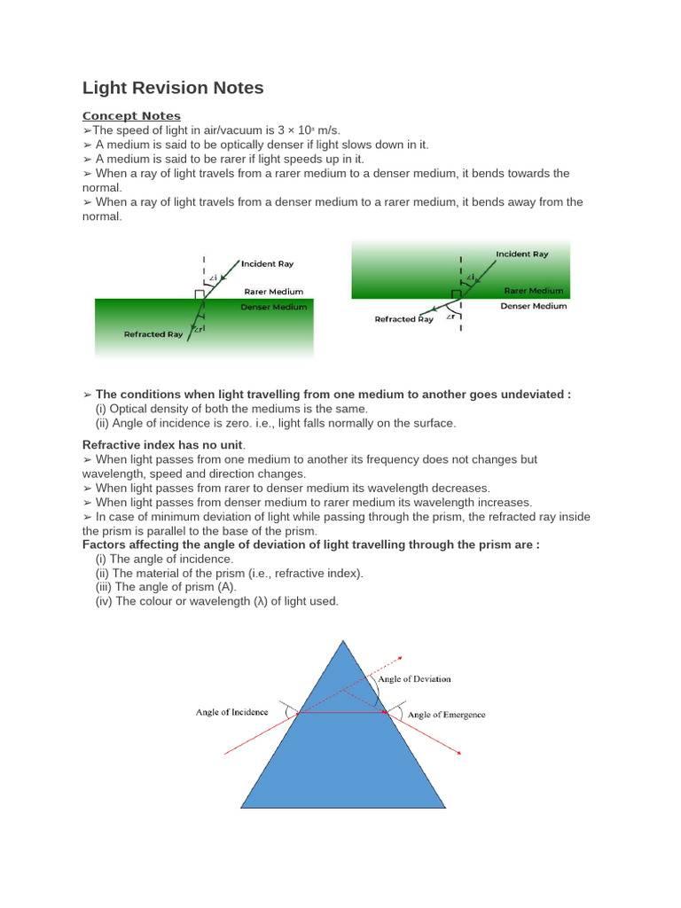 Light | PDF | Refractive Index | Refraction