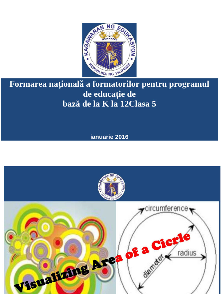 Vizualizarea Ariei Unui Cerc | PDF