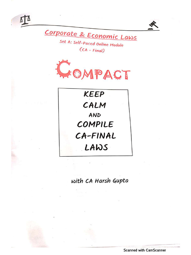 CA Harsh Gupta Compact Ca Final Law - Compressed | PDF