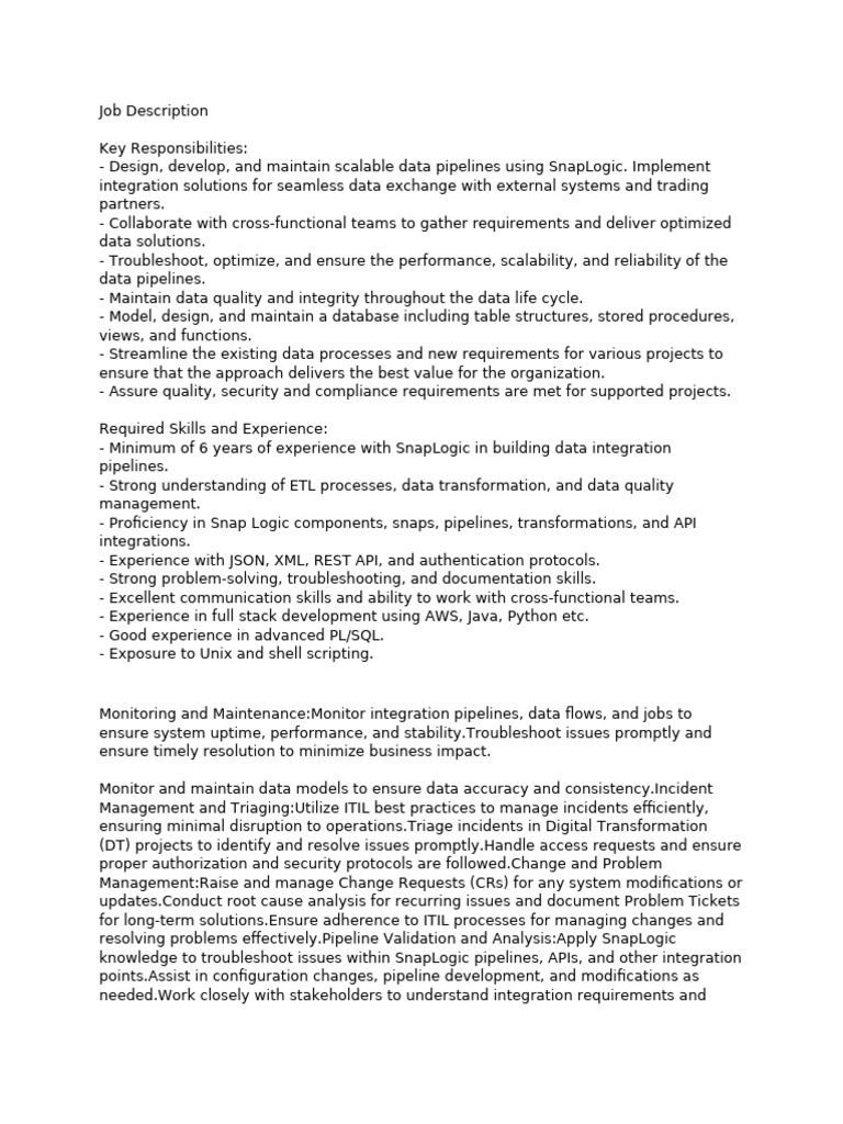 SL JD | PDF | Databases | Cloud Computing