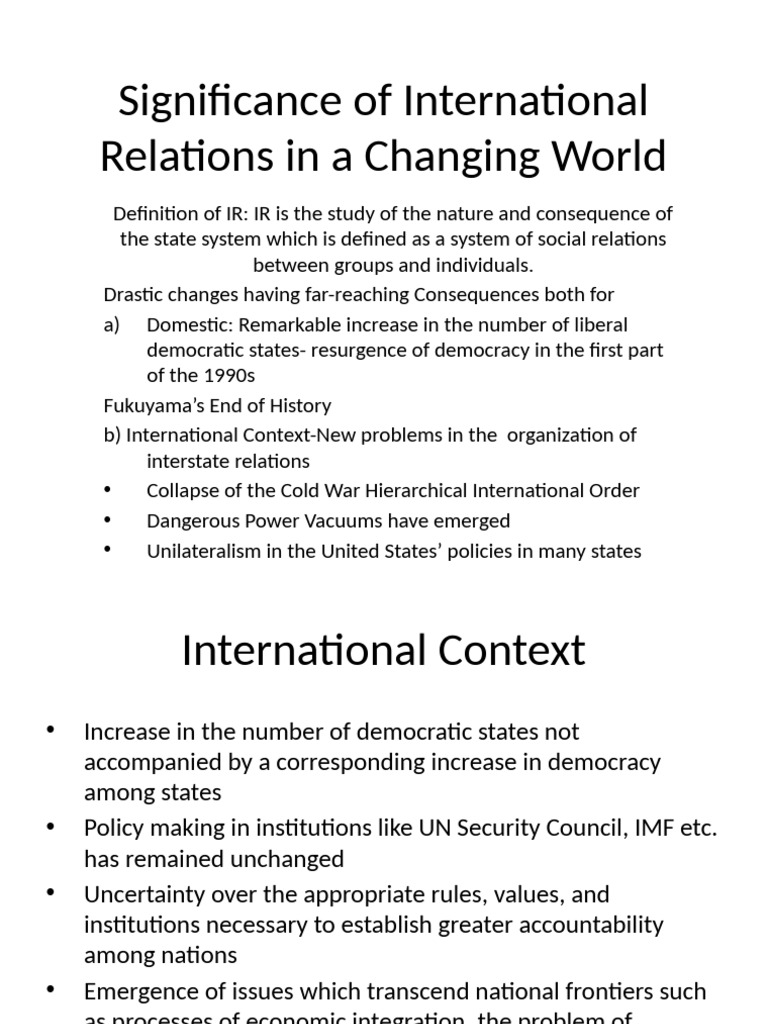 International Relations | PDF | Global Politics | Political Science