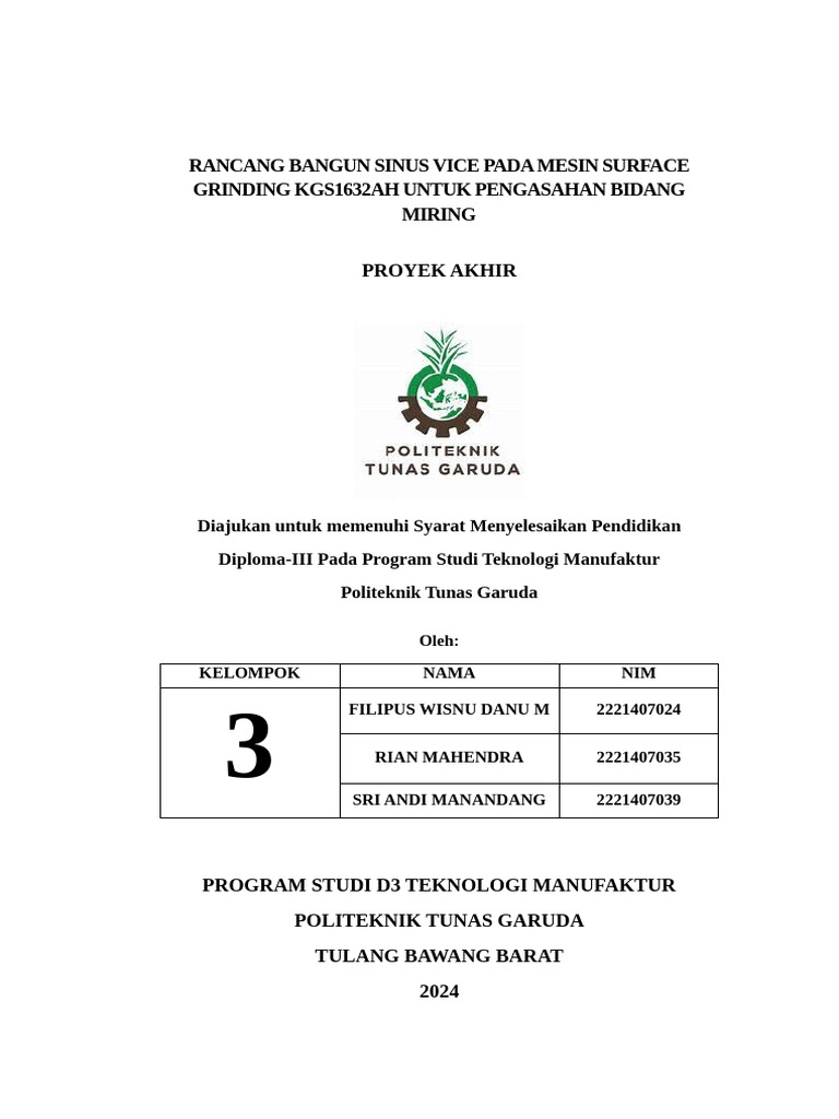 Rancang Bangun Sinus Vice. Ta Rian, Wisnu, Manandang | PDF