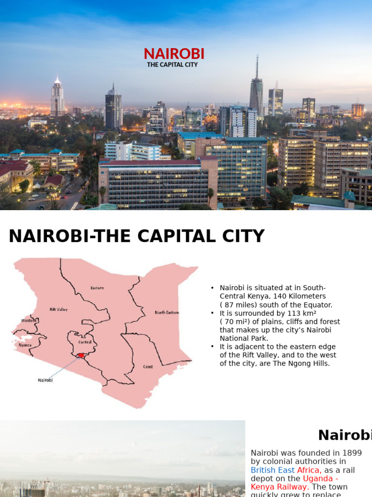 History and Significance of Nairobi | PDF | Kenya | Nairobi