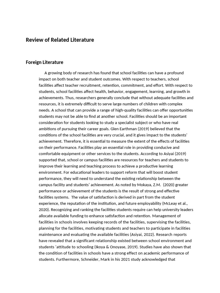 RRL - Final Na Talaga | PDF | Teachers | Learning