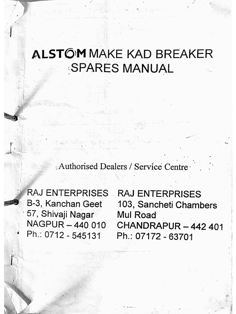GEC OCB KAD TYPE PART CATALOGUE | PDF
