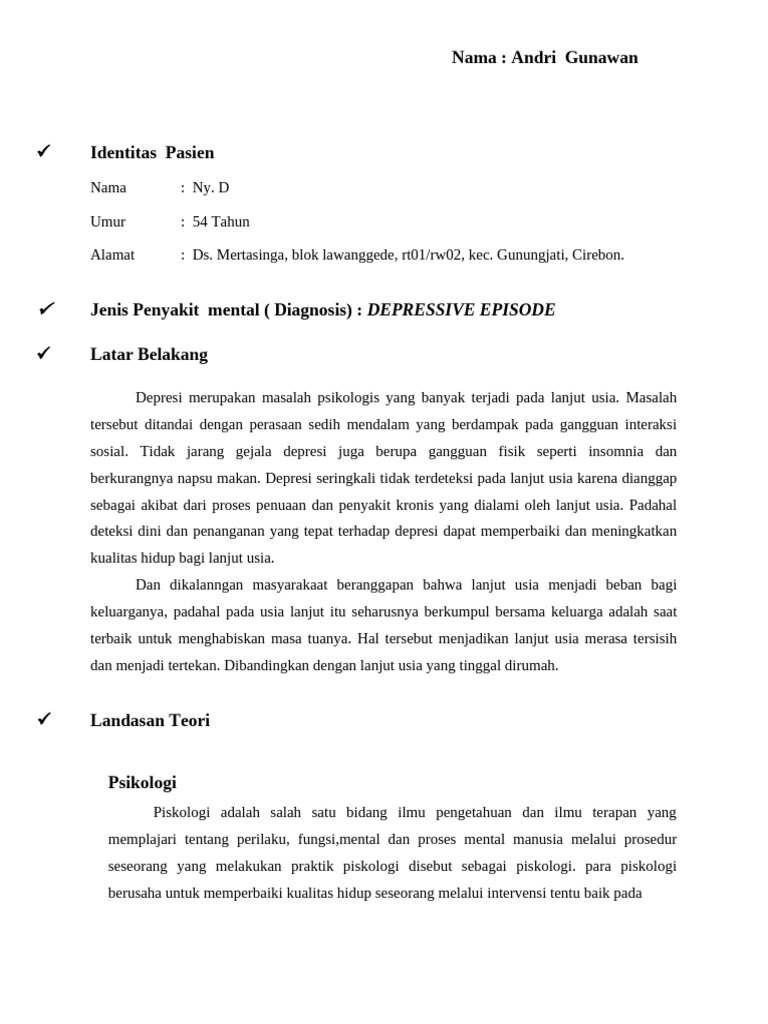 Identitas Pasien | PDF