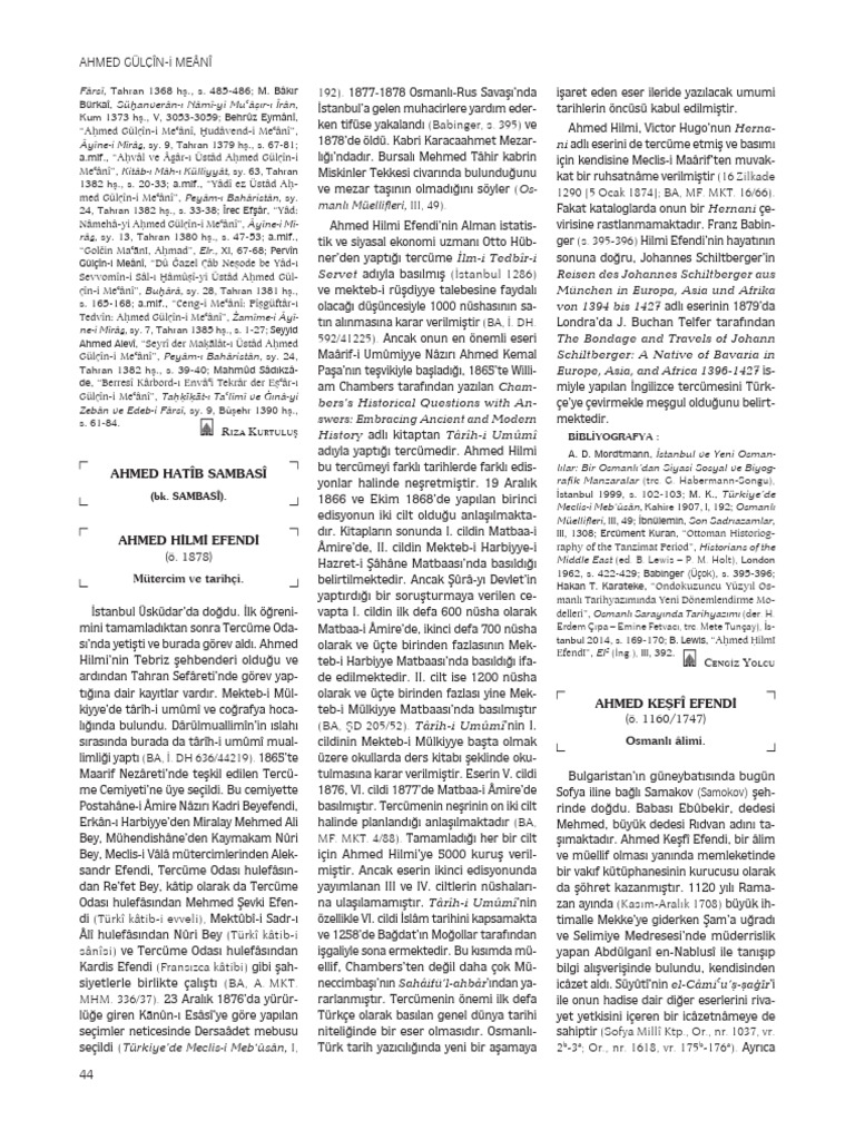 AHMED HILMI EFENDI_EK1 | PDF