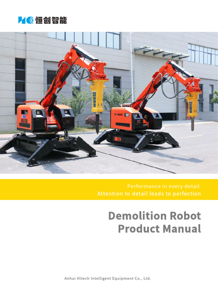 Demolition Robots Product Manual | PDF | Demolition | Foundry