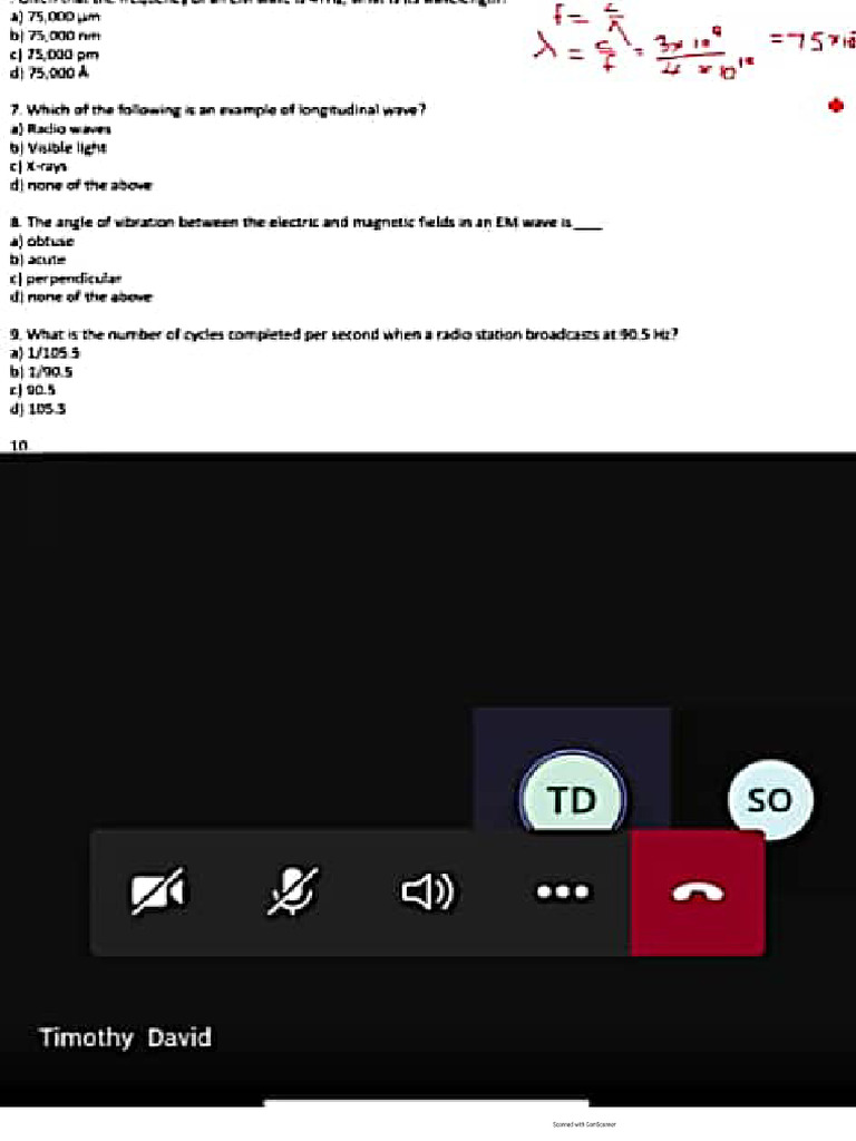 T David Physics Questions and Answer | PDF